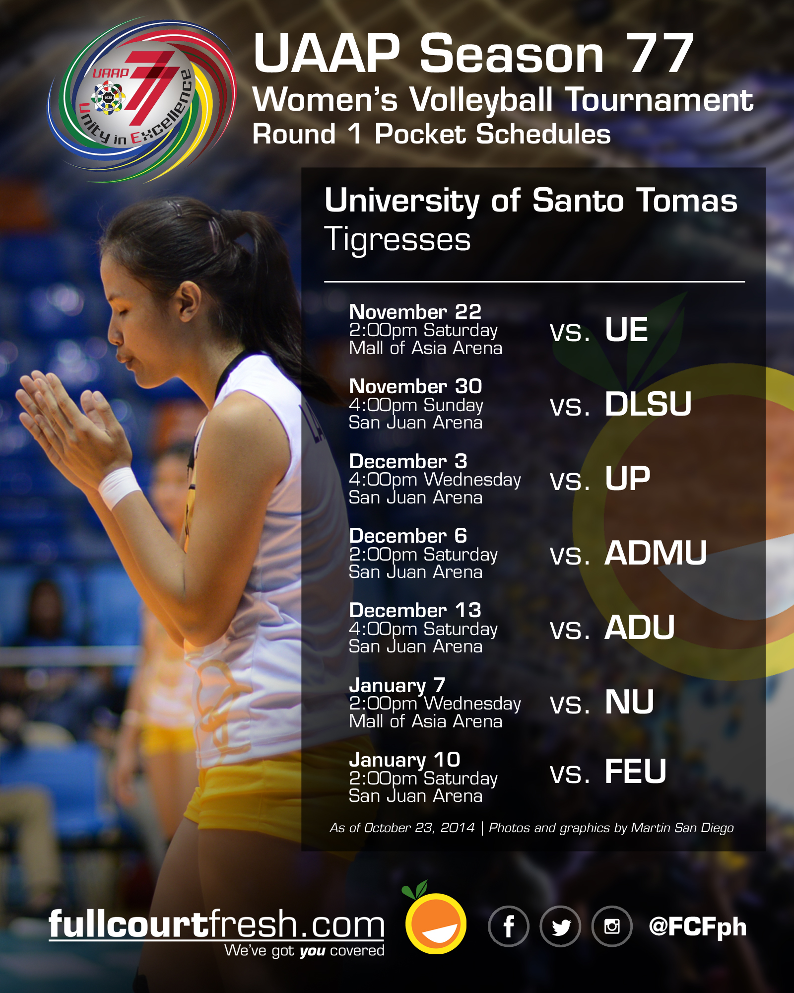 fullcourtfresh.com | UAAP Season 77 Women's and Men's Volleyball First ...